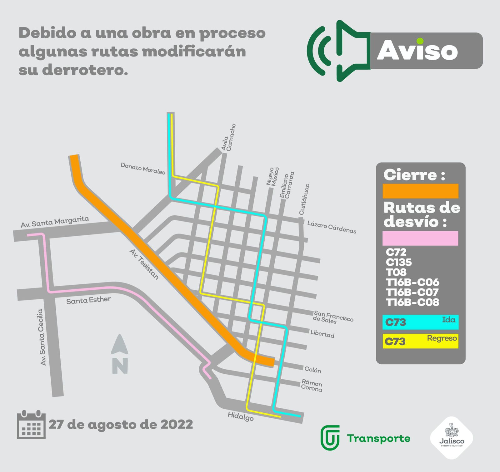Nueve rutas se modificarán este fin de semana por obras en proceso ...